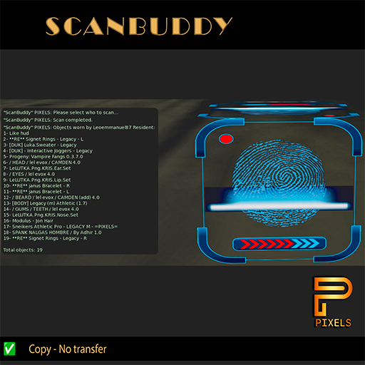 Second Life Marketplace - "ScanBuddy" PIXELS